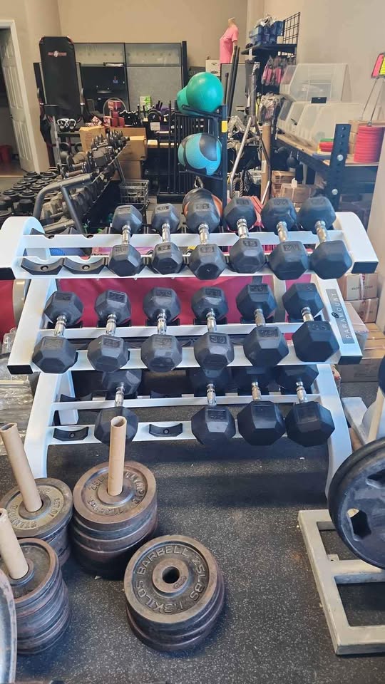 Paramount 3-Tier Beauty Bell Dumbbell Rack – Commercial Gym Grade ...