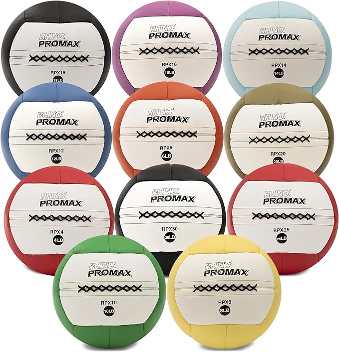Champion Sports Rhino Promax Slam Balls, 10 lb, Soft Shell with Non-Sl ...