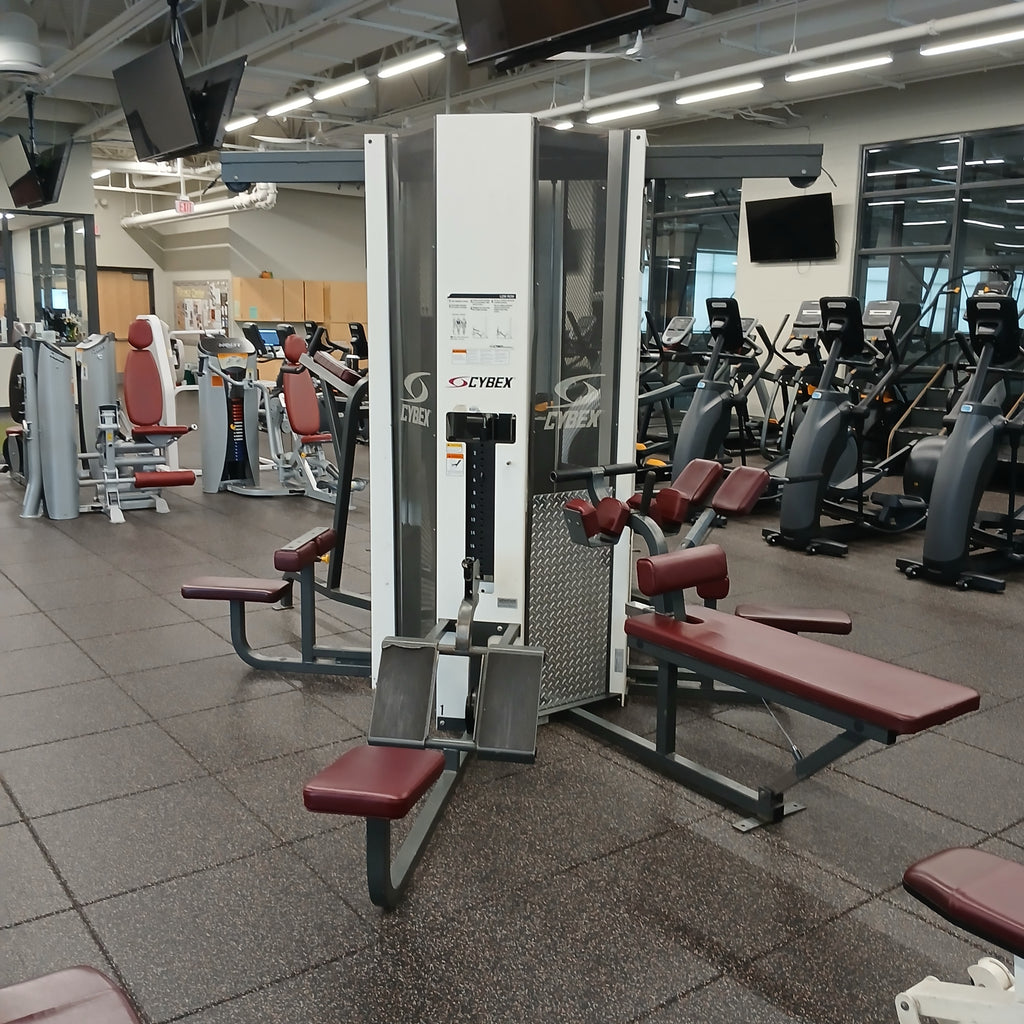 Cybex 4-Stack Modular Gym – Lat Pulldown, Low Row, VKR, Ab Bench & Hyp ...